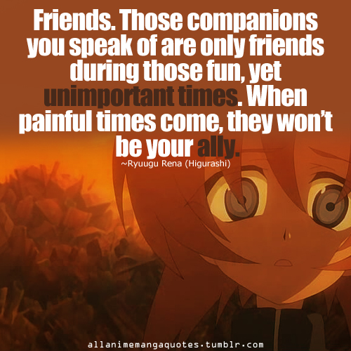 Anime Quotes About Friendship Tumblr