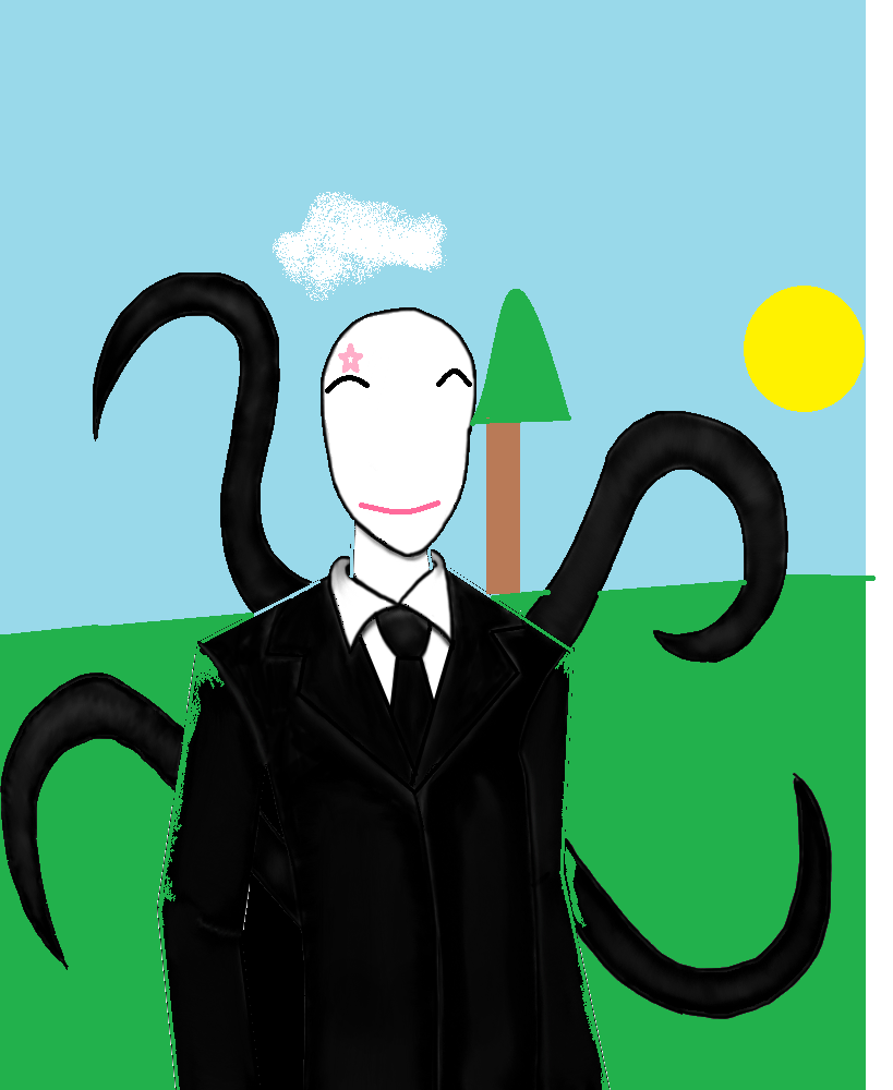give slenderman a face