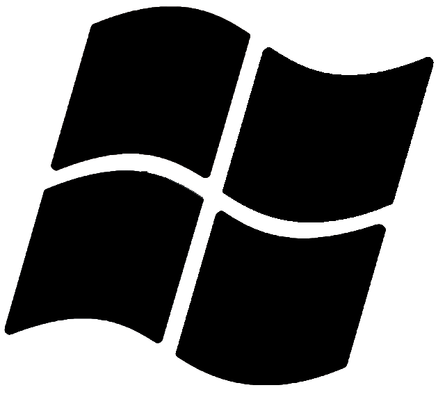Black And White Windows Logo