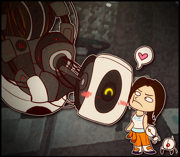 Glados And Chell Love